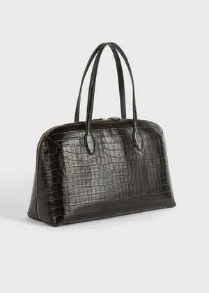 TOTEME Croc-embossed Leather Garderob Tote