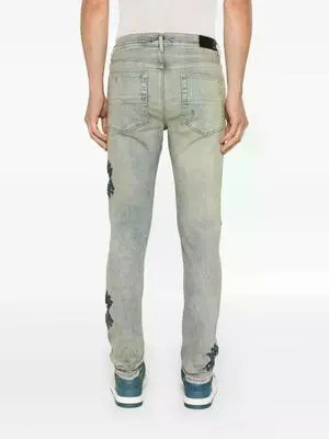 Amiri Ma Quad Appliqué Jeans - Blue