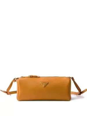 Prada Leather Mini Shoulder Bag - Orange