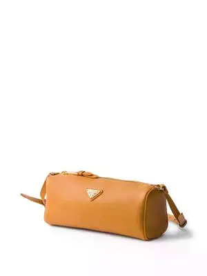 Prada Leather Mini Shoulder Bag - Orange