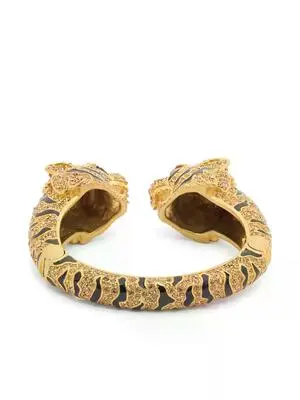 Roberto Cavalli Tiger-motif Cuff Bracelet