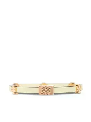 Tory Burch Logo-plaque Bracelet - Yellow