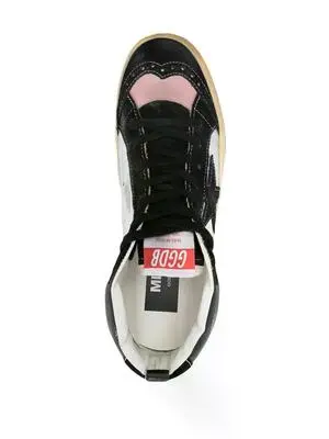 GOLDEN GOOSE Mid Star Sneakers - Silver