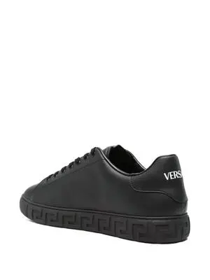 Versace Greca Logo Sneakers - Black