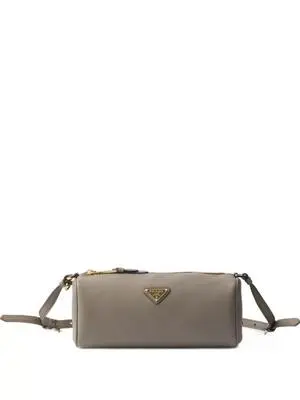 Prada Leather Shoulder Bag - Grey