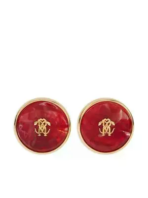 Roberto Cavalli Logo Earrings - Gold