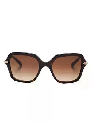 SWAROVSKI Square Frame Sunglasses - Brown