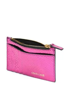Roberto Cavalli Leather Cardholder - Pink