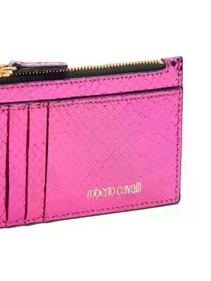 Roberto Cavalli Leather Cardholder - Pink