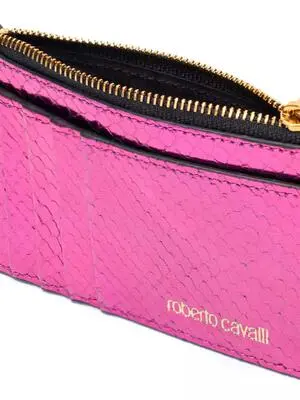 Roberto Cavalli Leather Cardholder - Pink