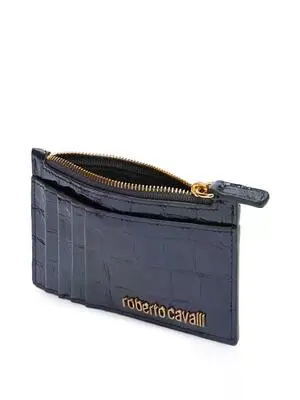 Roberto Cavalli Leather Cardholder - Blue