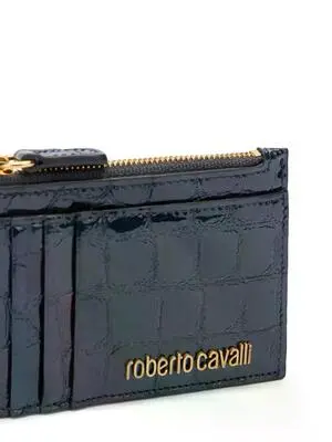Roberto Cavalli Leather Cardholder - Blue