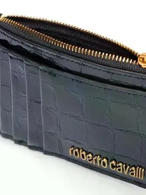 Roberto Cavalli Leather Cardholder - Blue