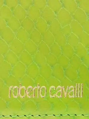 Roberto Cavalli Leather Cardholder - Green