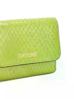 Roberto Cavalli Leather Wallet - Green