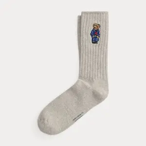 Ralph Lauren Polo Bear Cotton-blend Crew Socks - Heather Grey