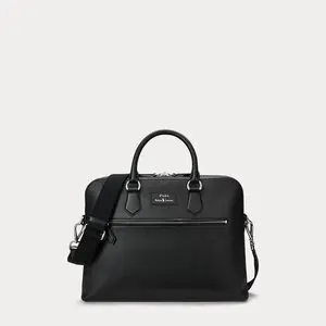 Ralph Lauren Pebbled Leather Commuter Bag - Black