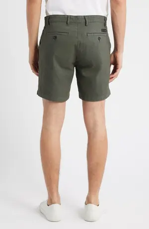 Ag Cipher Slim Fit Chino Shorts - Heathered Seaside Sage