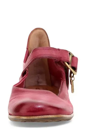 A.S.98 Zaine Mary Jane Flat - Cardinal