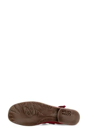 A.S.98 Zaine Mary Jane Flat - Cardinal