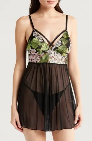 KILO BRAVA Lace & Mesh Babydoll