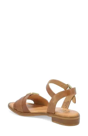 Miz Mooz Symone Ankle Strap Sandals - Brandy