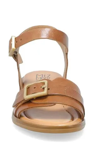 Miz Mooz Symone Ankle Strap Sandals - Brandy