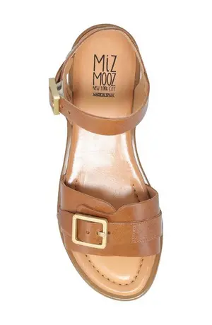 Miz Mooz Symone Ankle Strap Sandals - Brandy