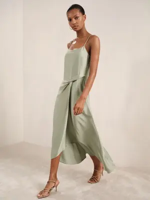 Draped Slip Dresses