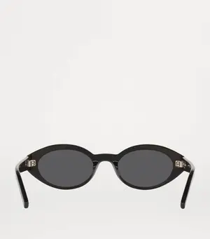 Saint Laurent Acetate Oval Sunglasses