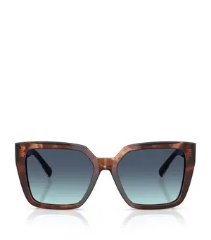 Tiffany & Co. Acetate Square Sunglasses - Brown