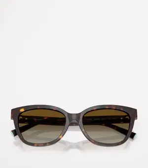 Tiffany & Co. Acetate Square Sunglasses - Brown