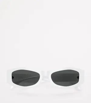 Versace Irregular Sunglasses - White