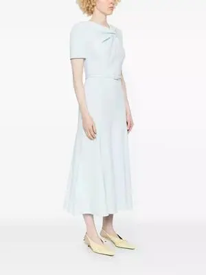 Roland Mouret Belted Cady Midi Dress