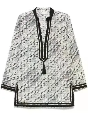 Tory Burch Printed Tunic - Neutrals