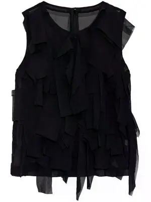 Comme Des Garçons Panelled Top - Black