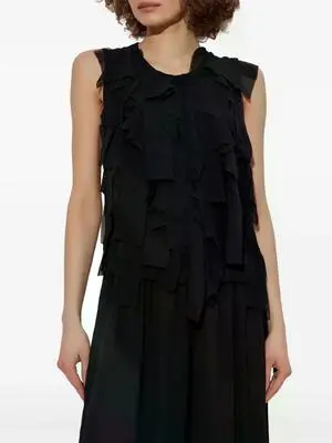 Comme Des Garçons Panelled Top - Black