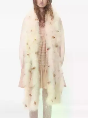 Valentino Garavani Feather-embellished Scarf