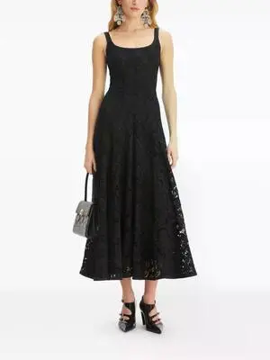 Tory Burch Floral-lace Midi Dress