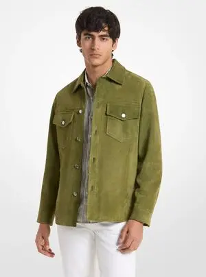 Michael Kors Suede Shirt Jacket