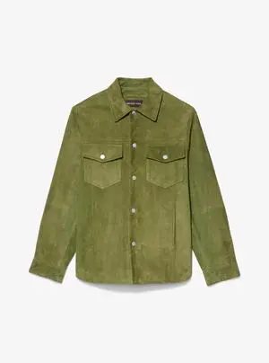Michael Kors Suede Shirt Jacket