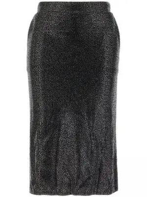 Giuseppe Di Morabito Crystal-embellished Midi Skirt - Black