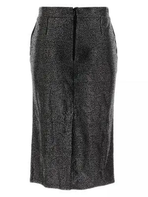 Giuseppe Di Morabito Crystal-embellished Midi Skirt - Black