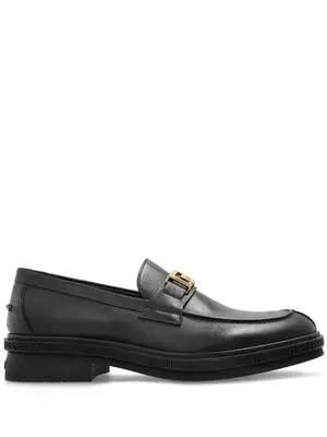 Versace Contrast Stitching Loafers