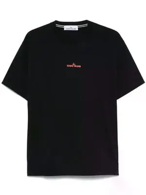 Stone Island Camo-logo T-shirt - Black