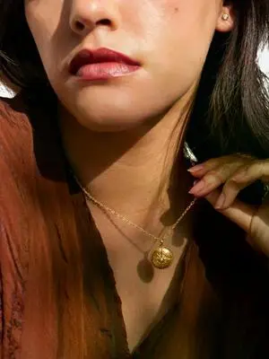 DOWER & HALL True North Locket Necklace - Gold