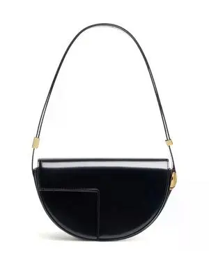 PATOU Le Leather Shoulder Bag - Black