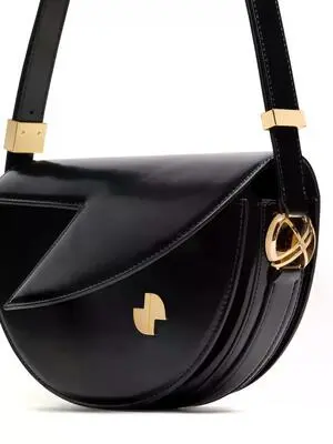 PATOU Le Leather Shoulder Bag - Black