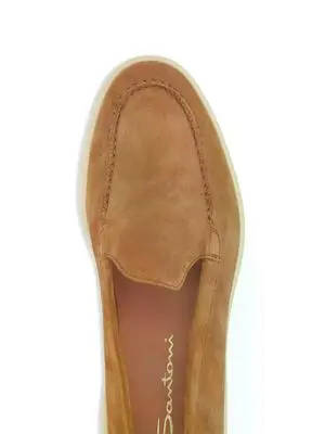 Santoni Yalta Loafers - Brown