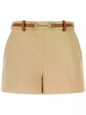 Gucci Horsebit-detail Cotton Shorts